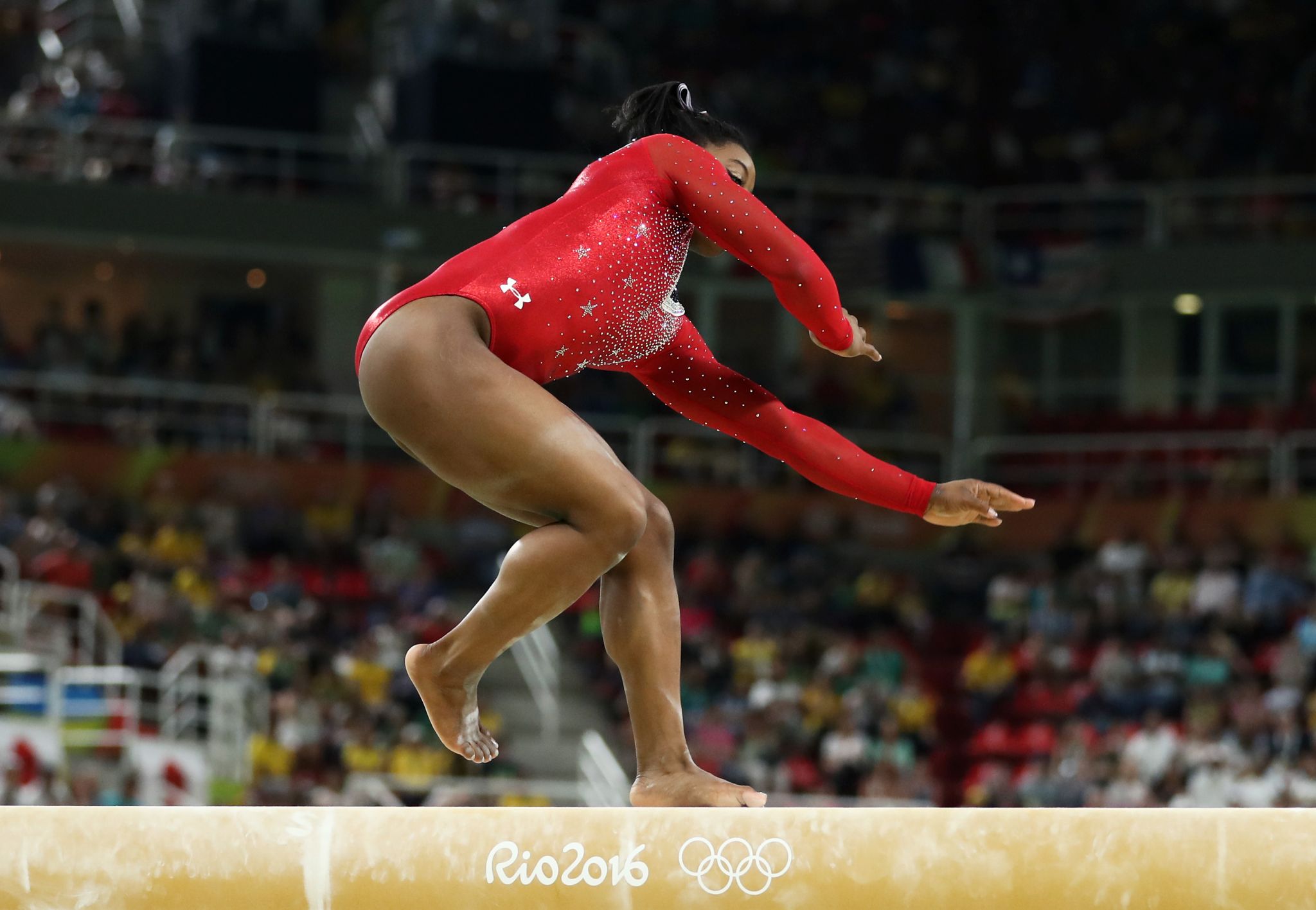 Houston's Simone Biles earns bronze in balance beam