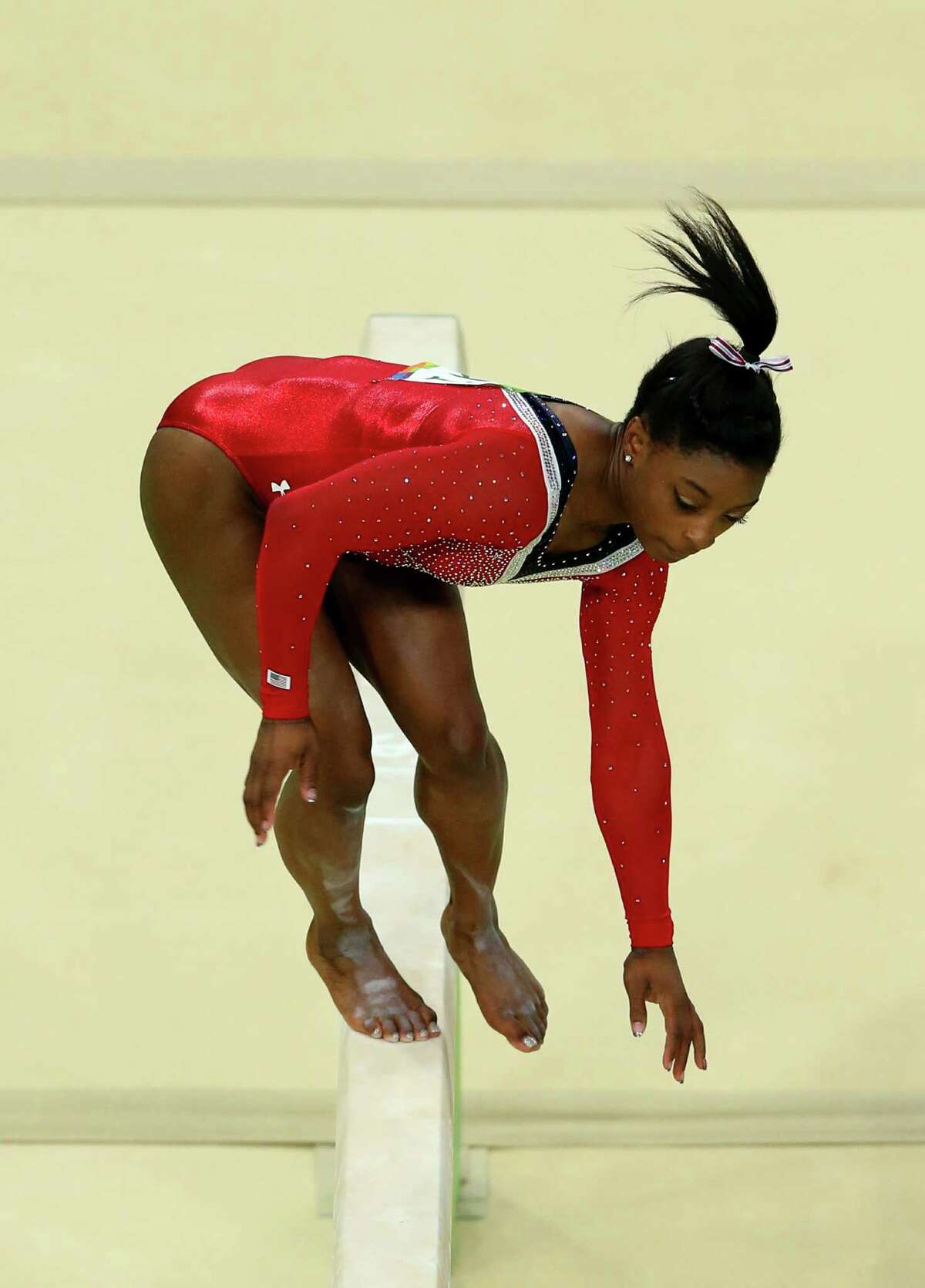 Spring's Simone Biles settles for bronze in balance beam