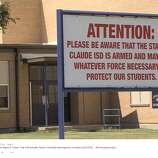 Texas school district sign: Armed faculty 'may use whatever force ...