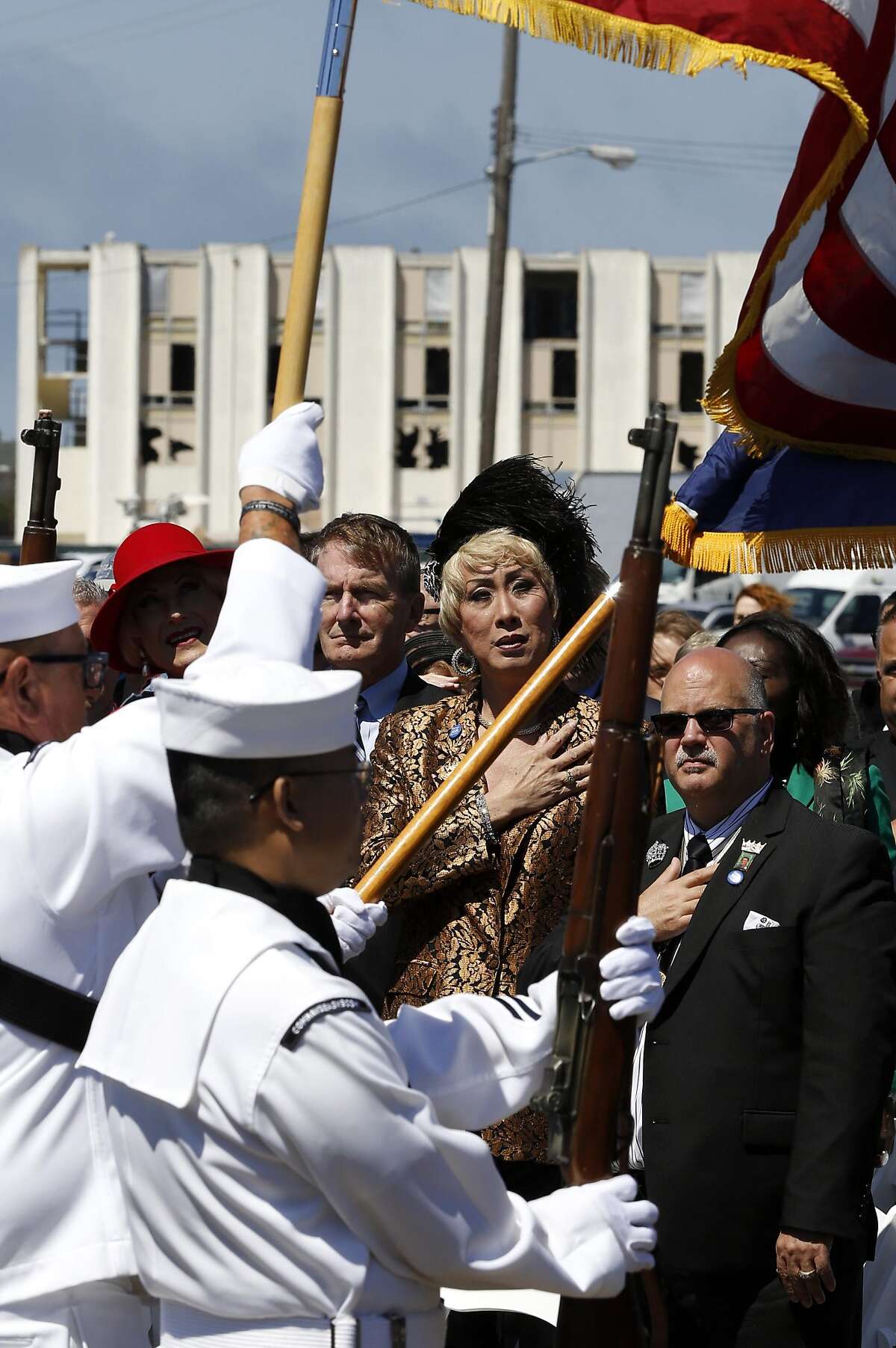 Harvey Milk saluted at Navy ship naming ceremony