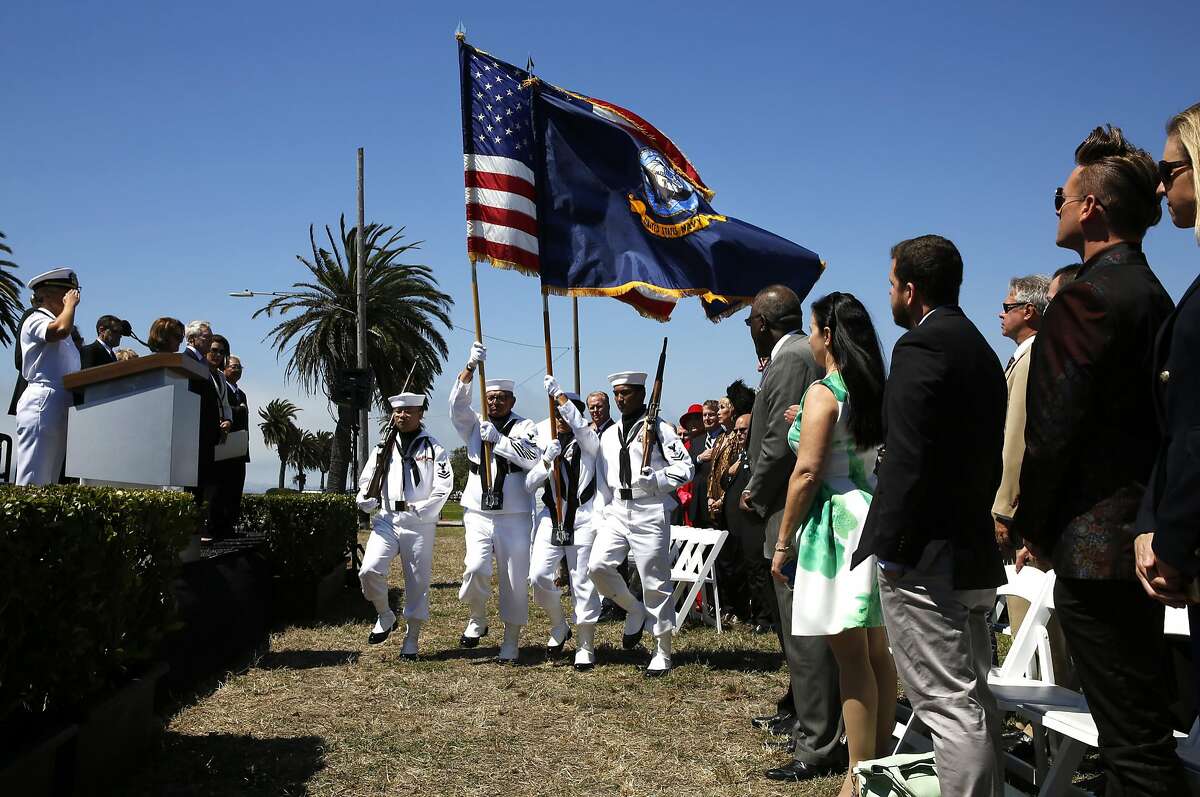 Harvey Milk saluted at Navy ship naming ceremony