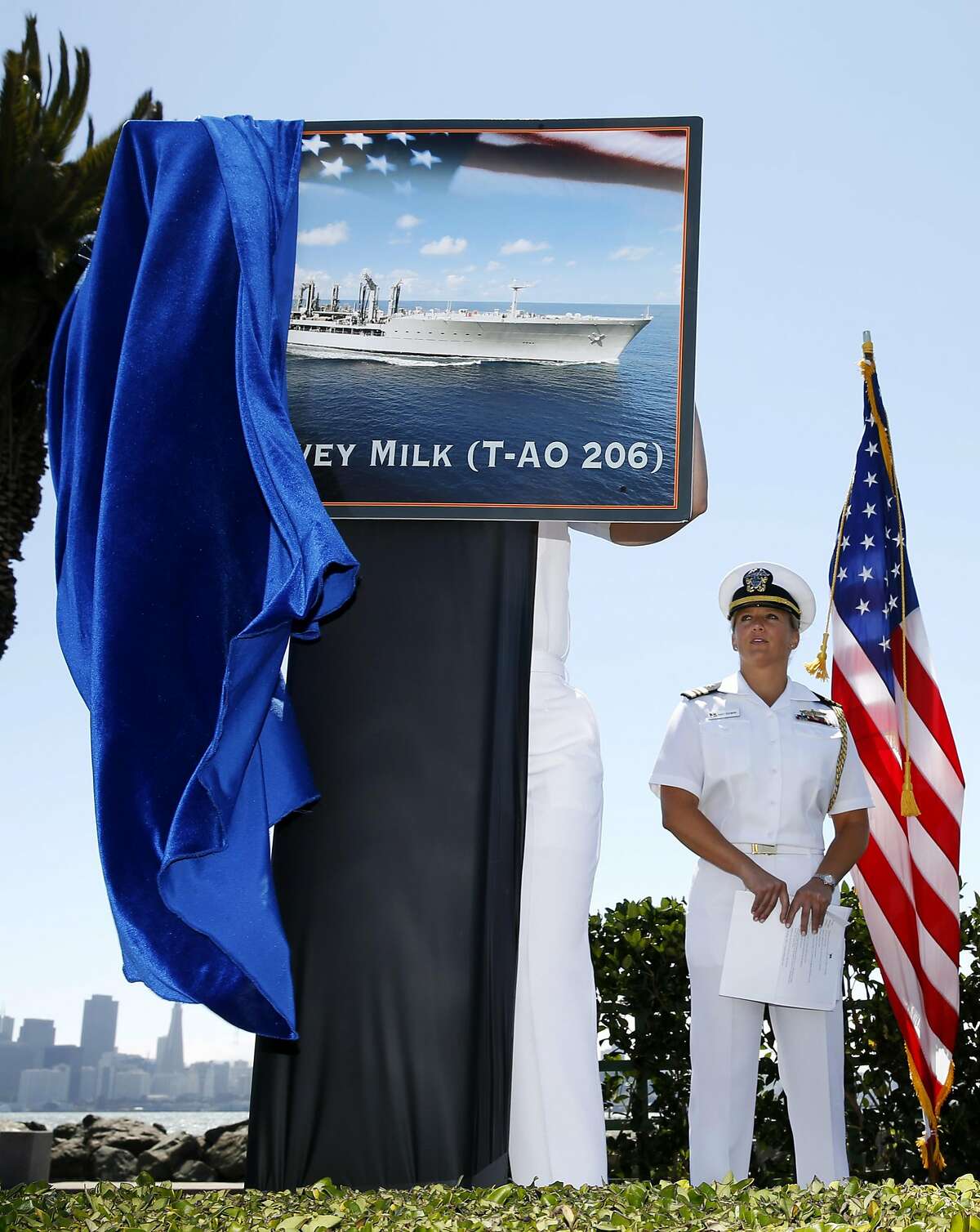 Harvey Milk saluted at Navy ship naming ceremony
