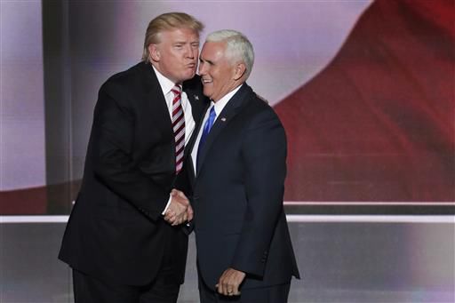 Twitter talks Donald Trump's 'air kiss' of Mike Pence