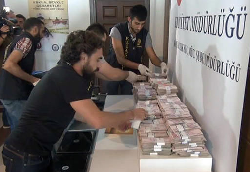 Turkey: Dollar bills seen as evidence of coup-plotter links