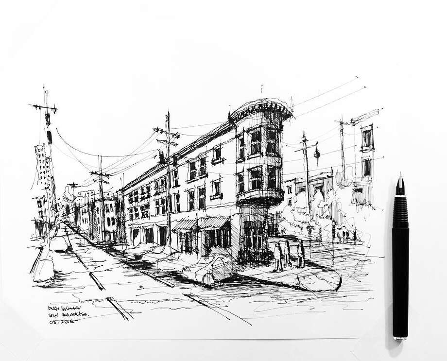 Architect's love of San Francisco buildings shows in his sketches - SFGate