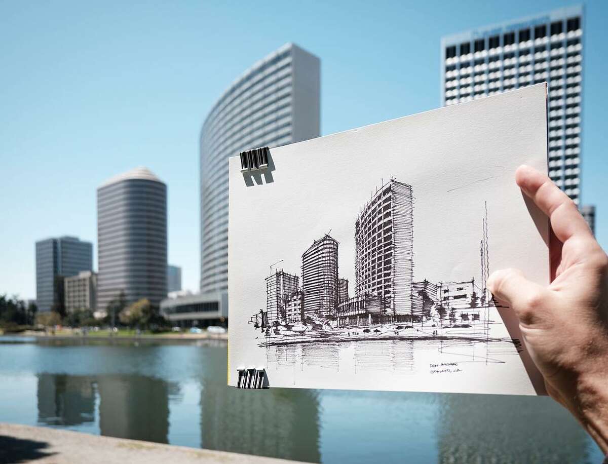 Architect's love of San Francisco buildings shows in his sketches
