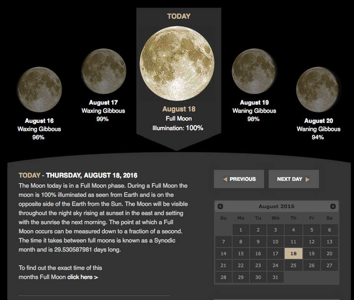 Full moon Thursday and a glowing forecast ahead