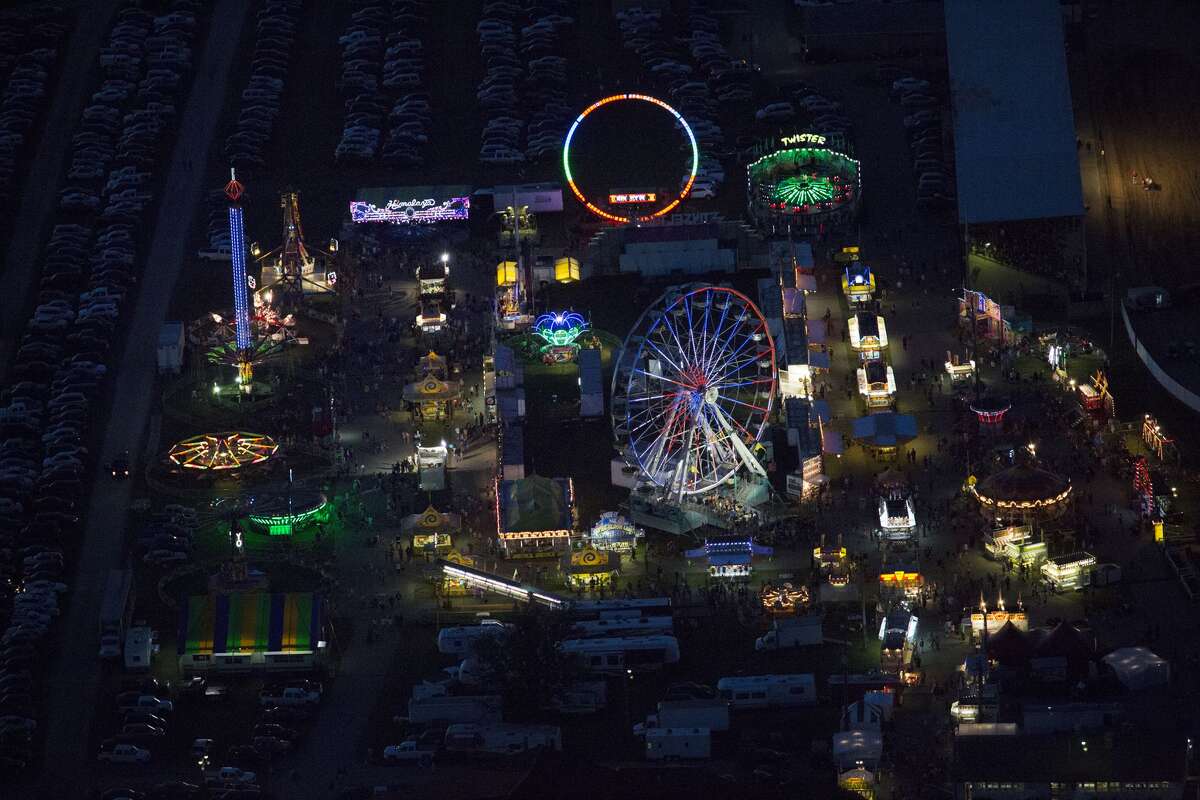 The Midland County Fair from above