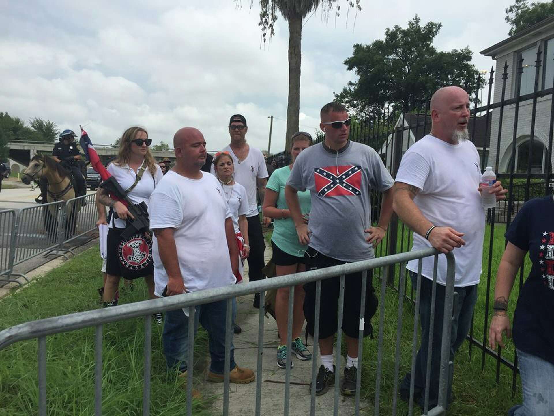 White Lives Matter group protests outside NAACP in Houston's Third Ward