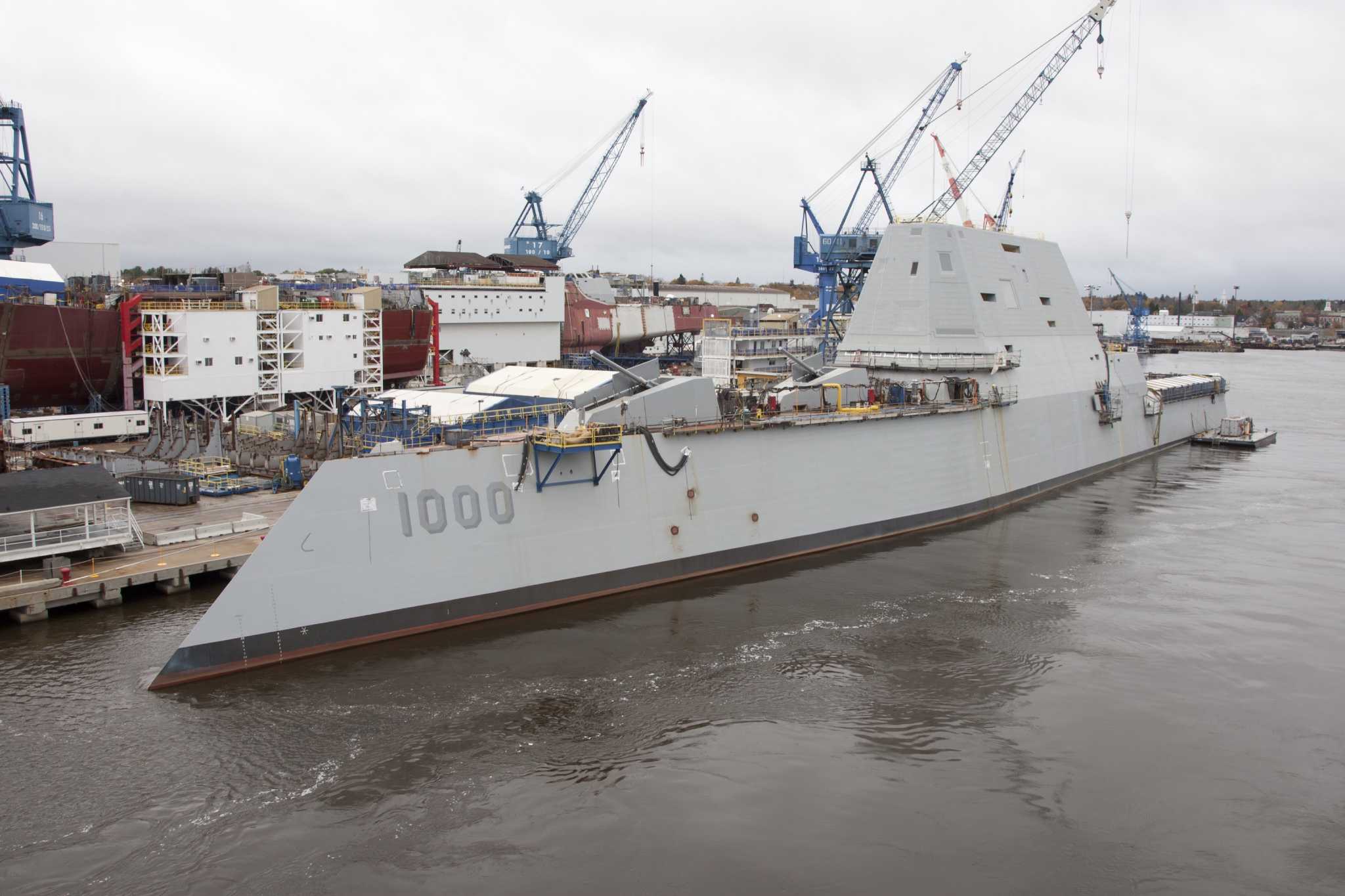 Two Capital Region sailors help launch stealth destroyer