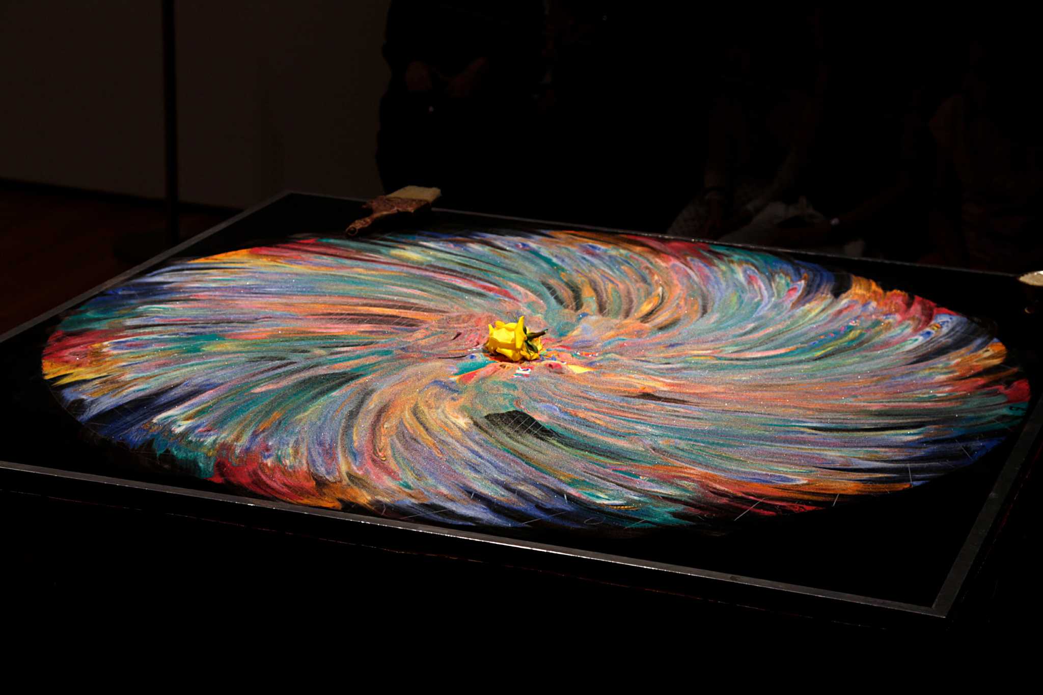 Monks create sand art at Asia Society Texas Center in Houston