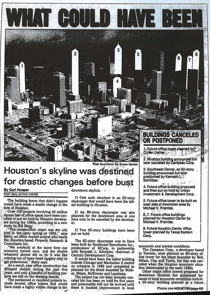 How an oil bust robbed Houston of its tallest skyscraper
