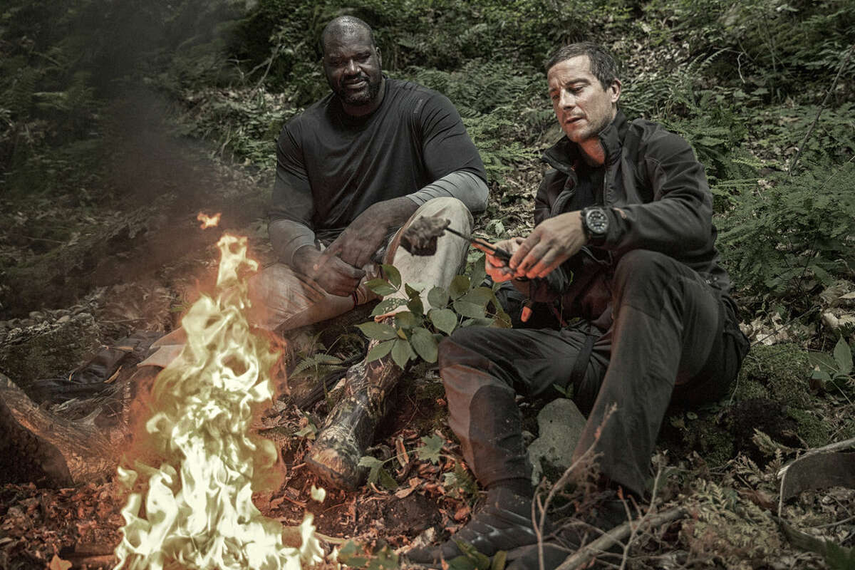 Shaquille O'Neal in Adirondacks for 'Bear Grylls'
