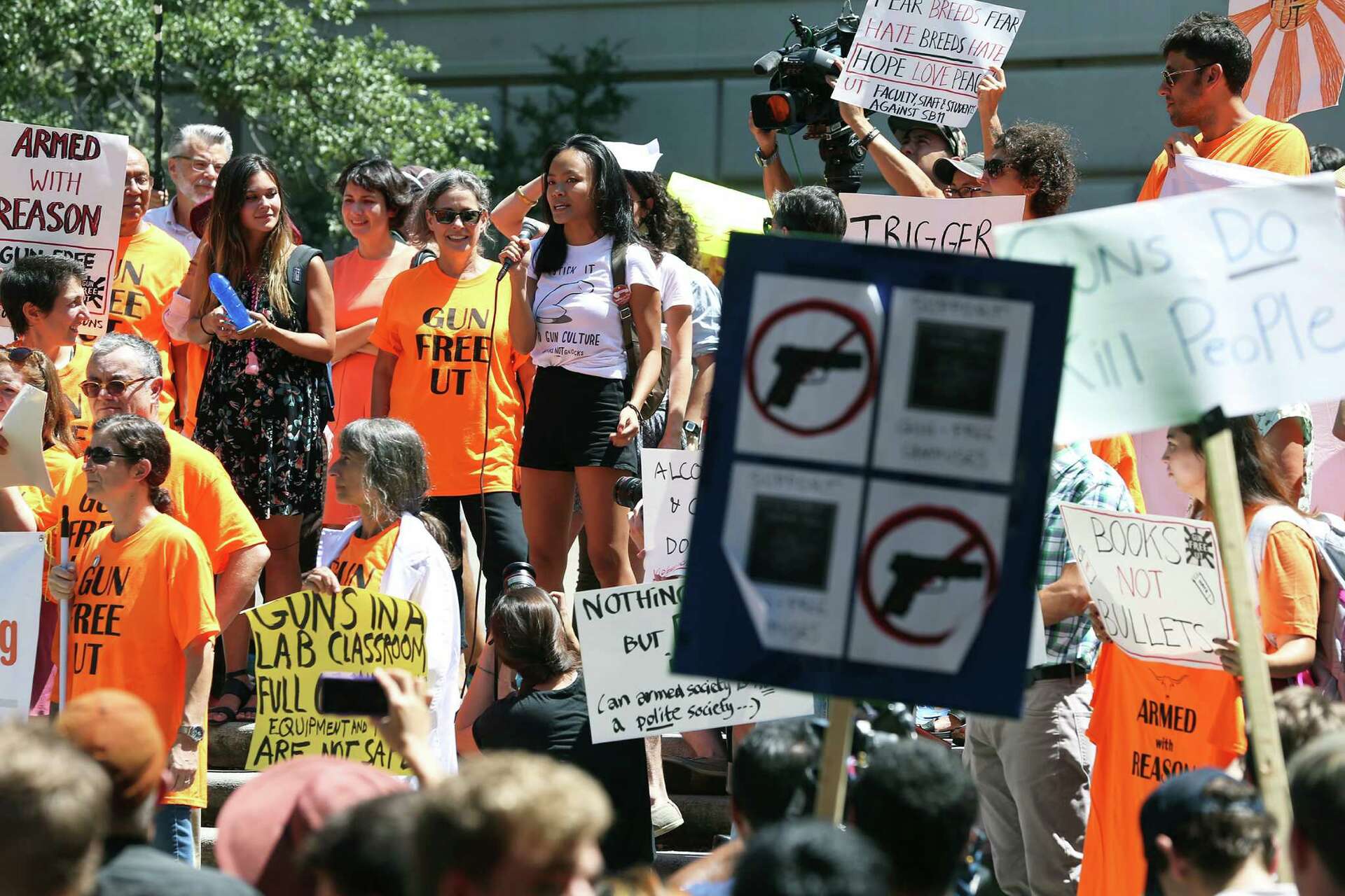 Dildos descend on UT Austin in 'Cocks Not Glocks' protest of guns on campus