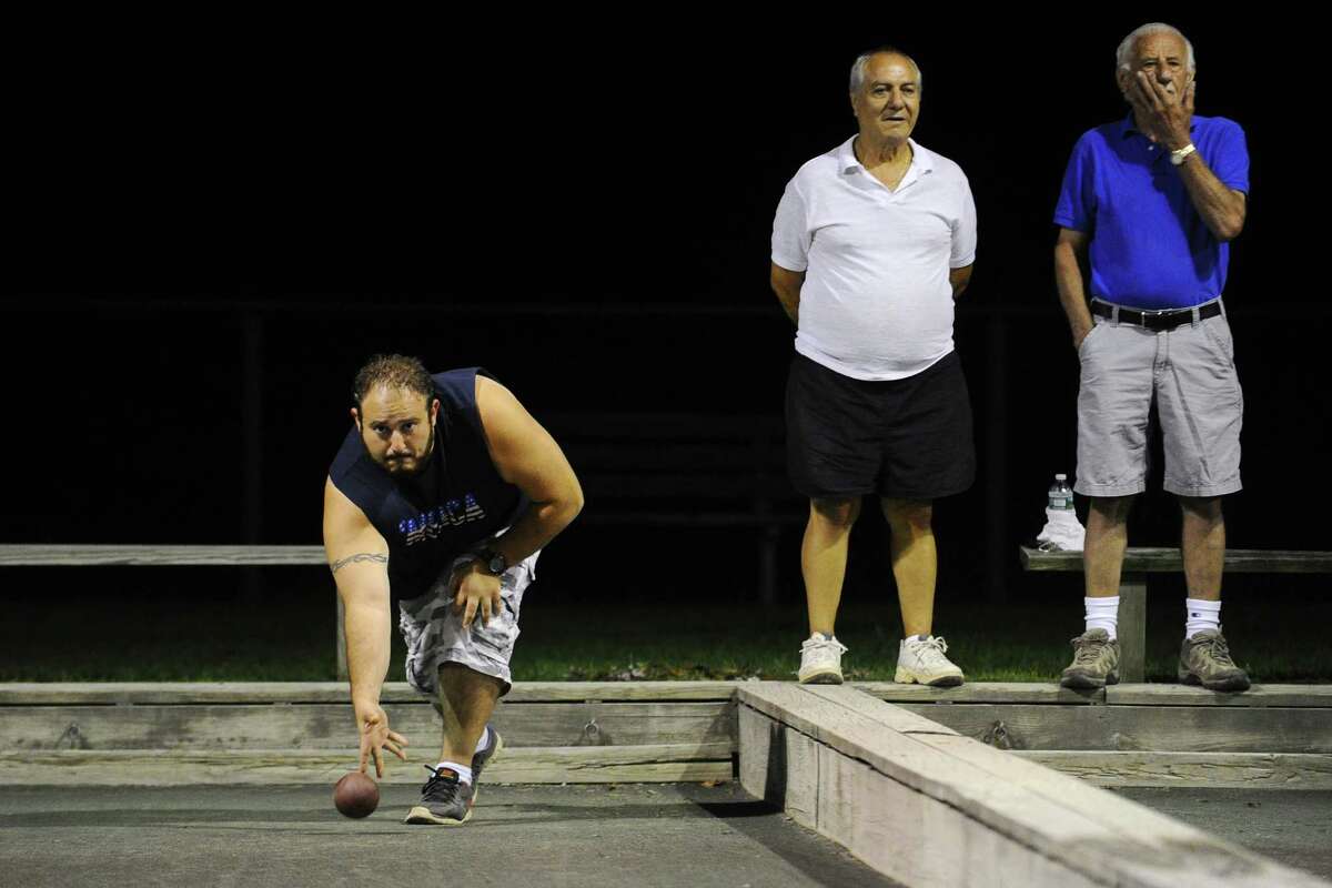 Bocce players compete at Stamford’s Scalzi Park