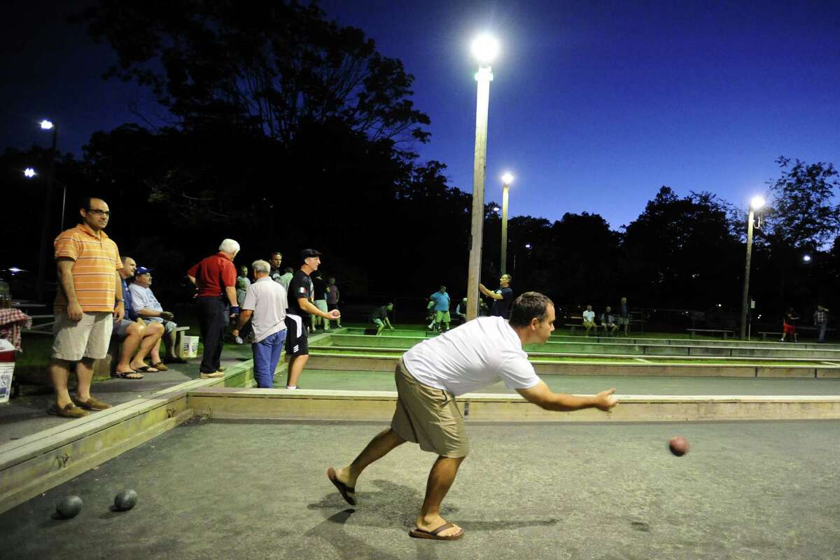 Bocce players compete at Stamford’s Scalzi Park
