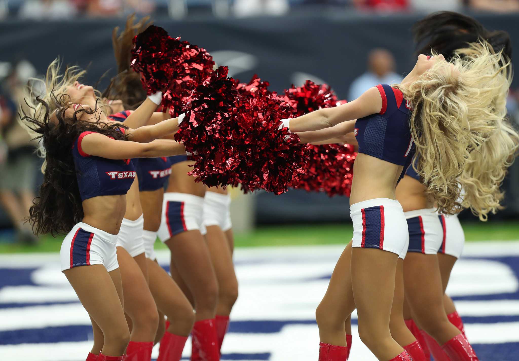 Texans cheerleaders at third preseason game