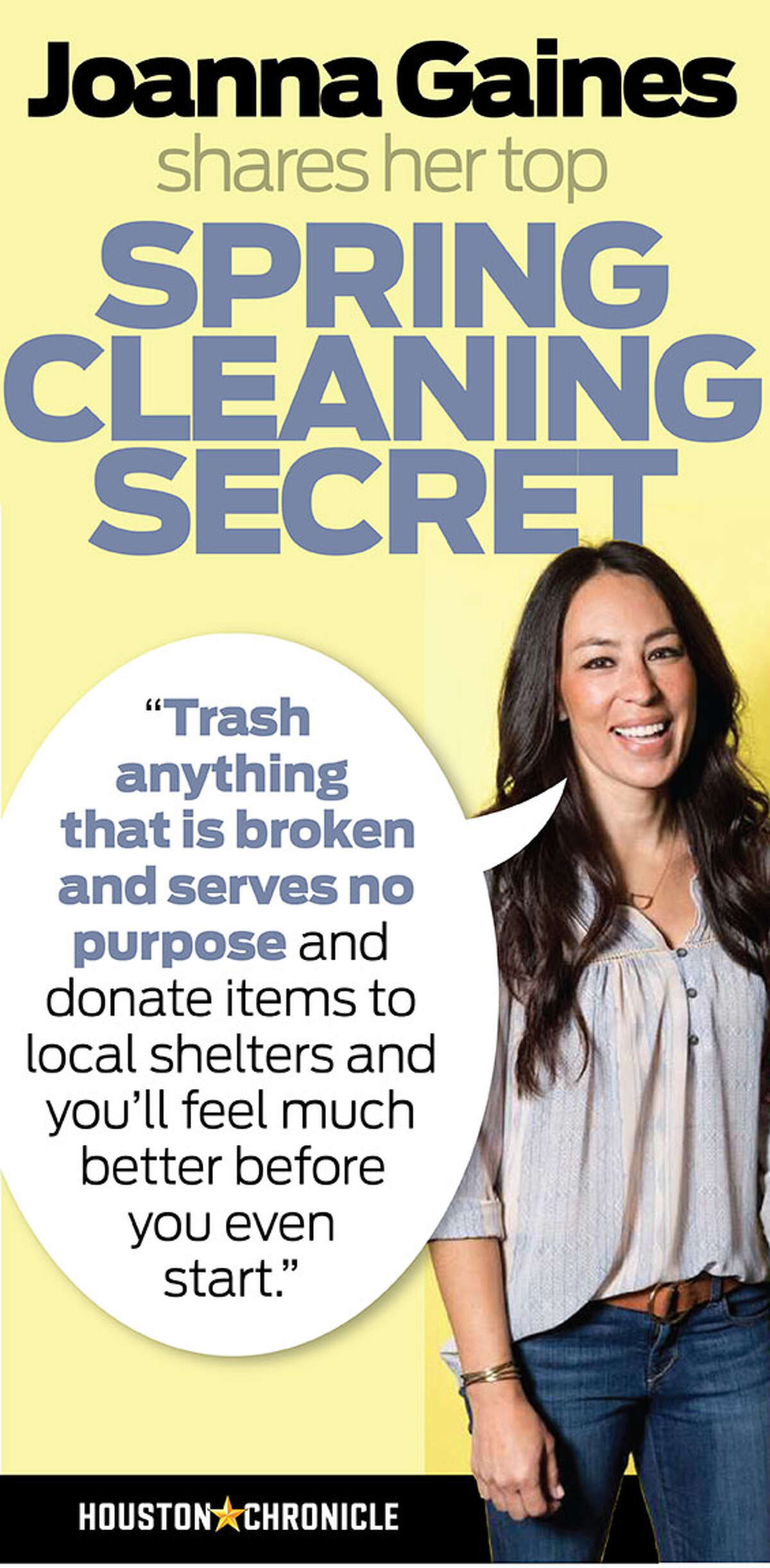 Joanna Gaines shares her top spring cleaning secret