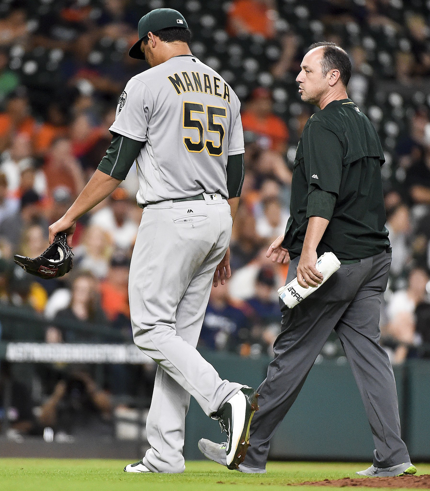 Astros blank A’s as Sean Manaea leaves with injury