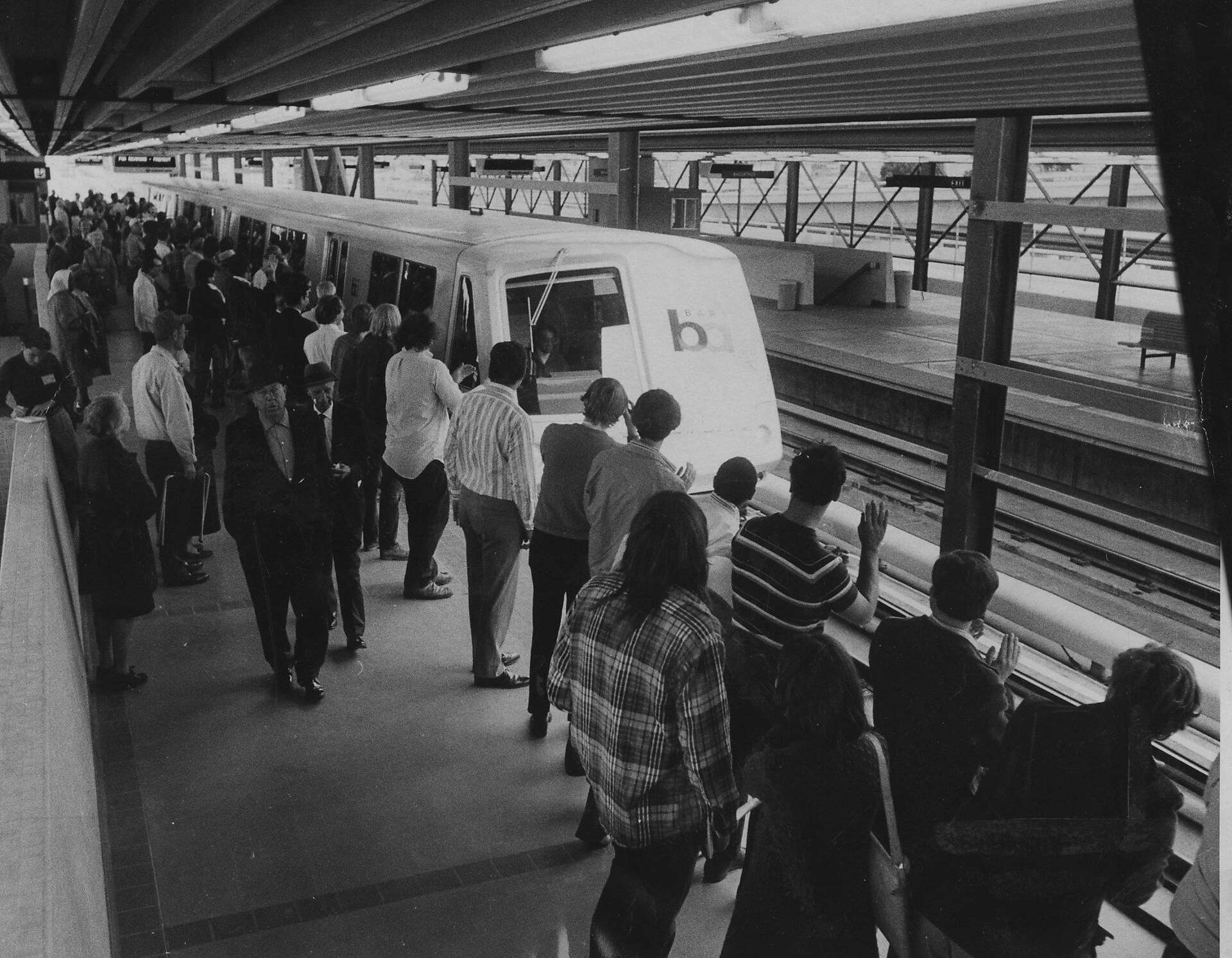 Here's what BART looked like on the original 1972 opening day