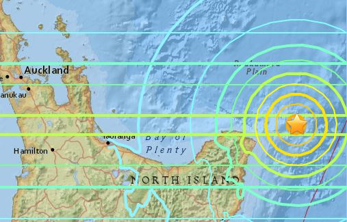 Magnitude 7.1 Earthquake strikes off the northern New Zealand coast
