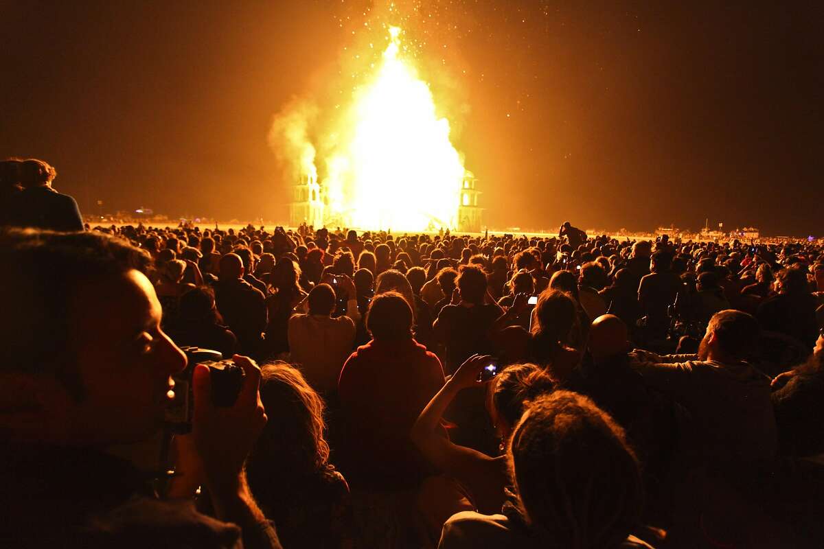 Burning Man's sacred temple, made possible by logs from PG&E