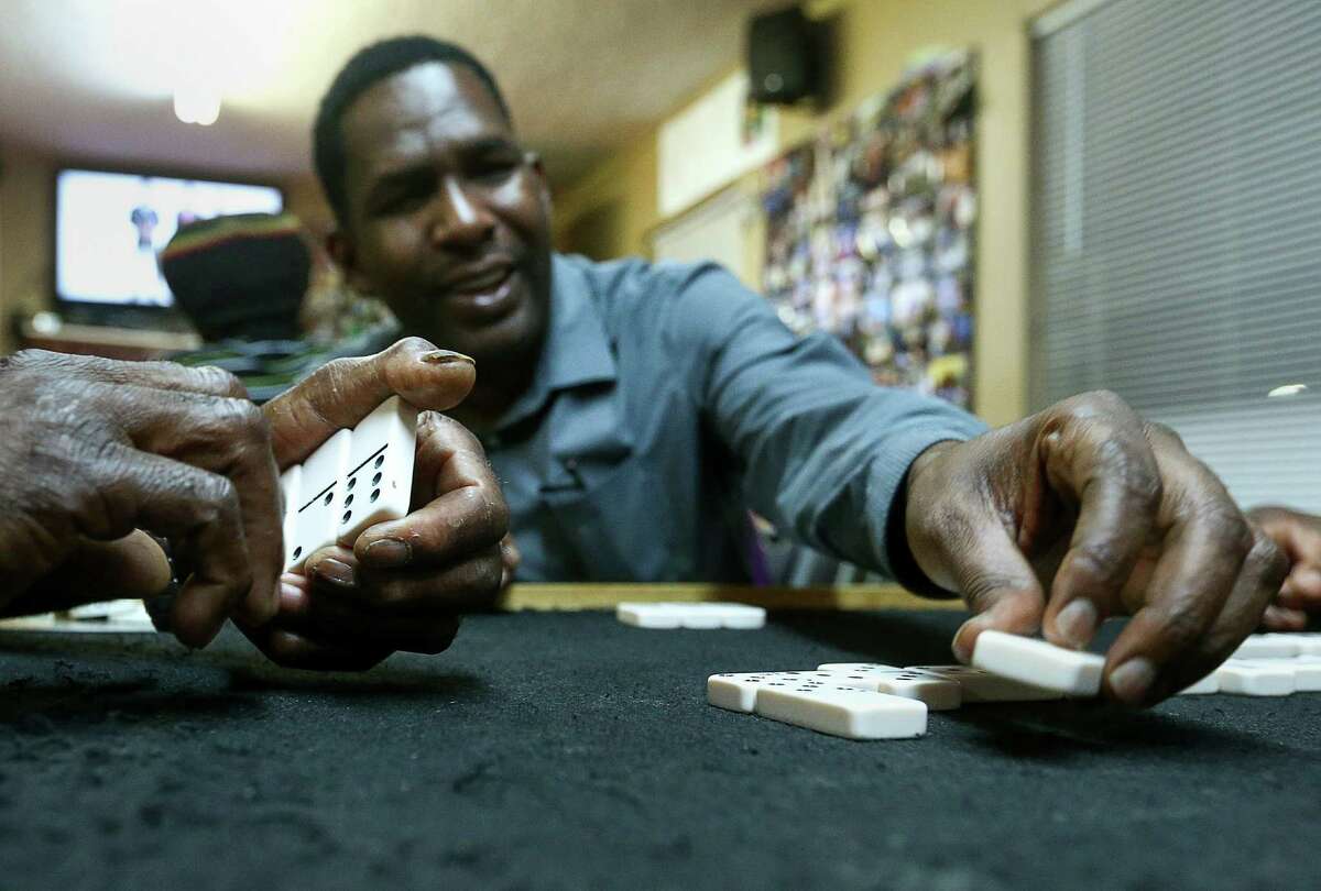 African American People Playing Dominoes