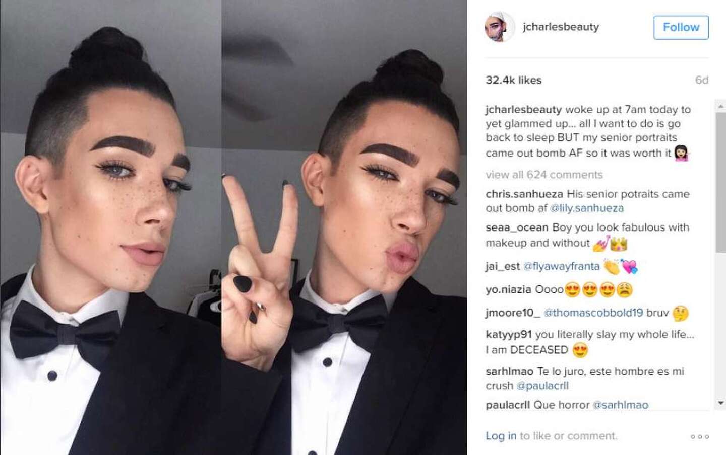 Bethlehem's James Charles is first male CoverGirl