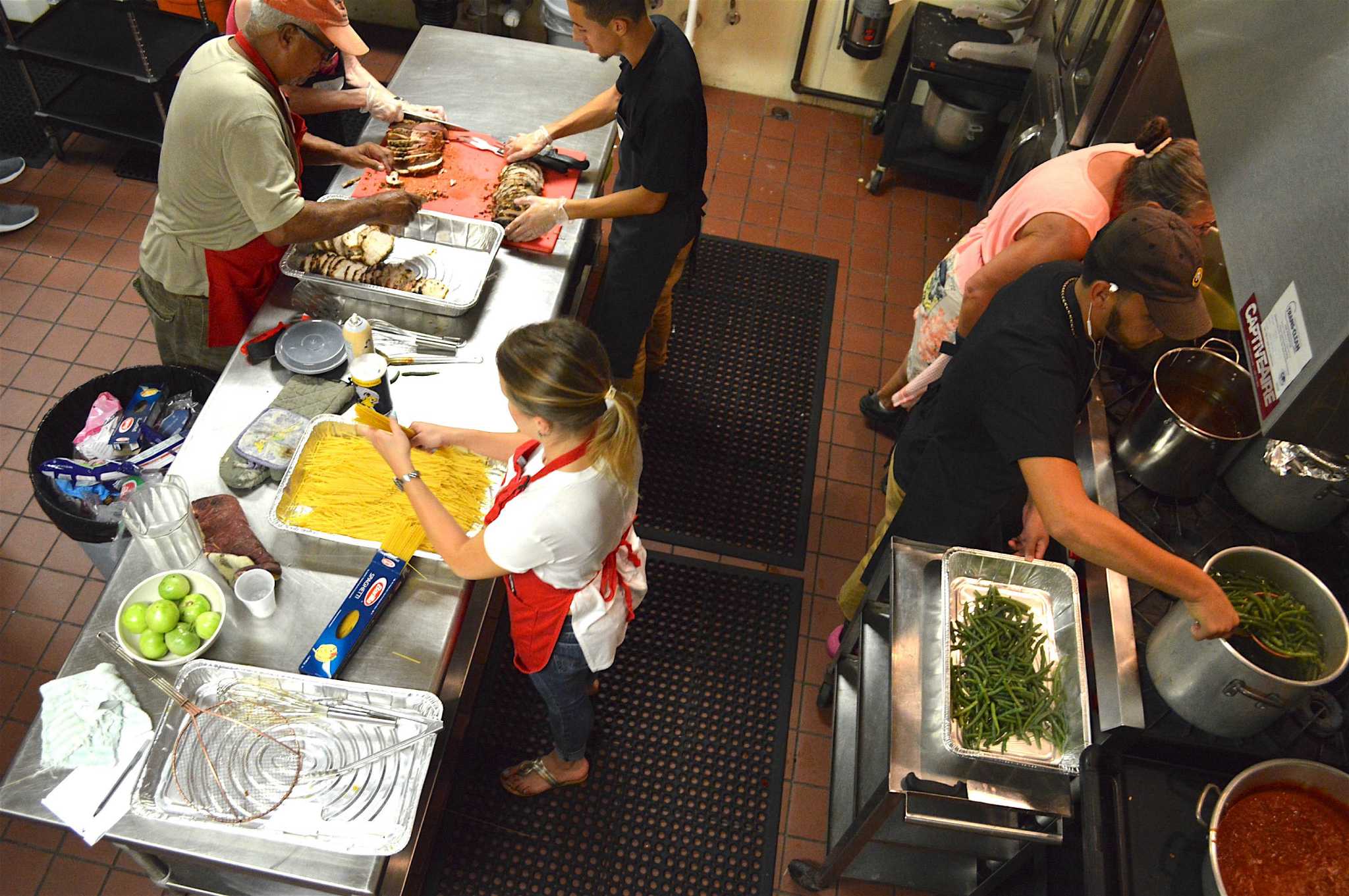 Feast served at community supper