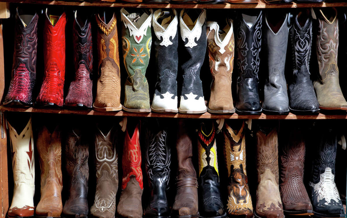 Arnold Schwarzenegger makes a stop into Austin's Allens Boots