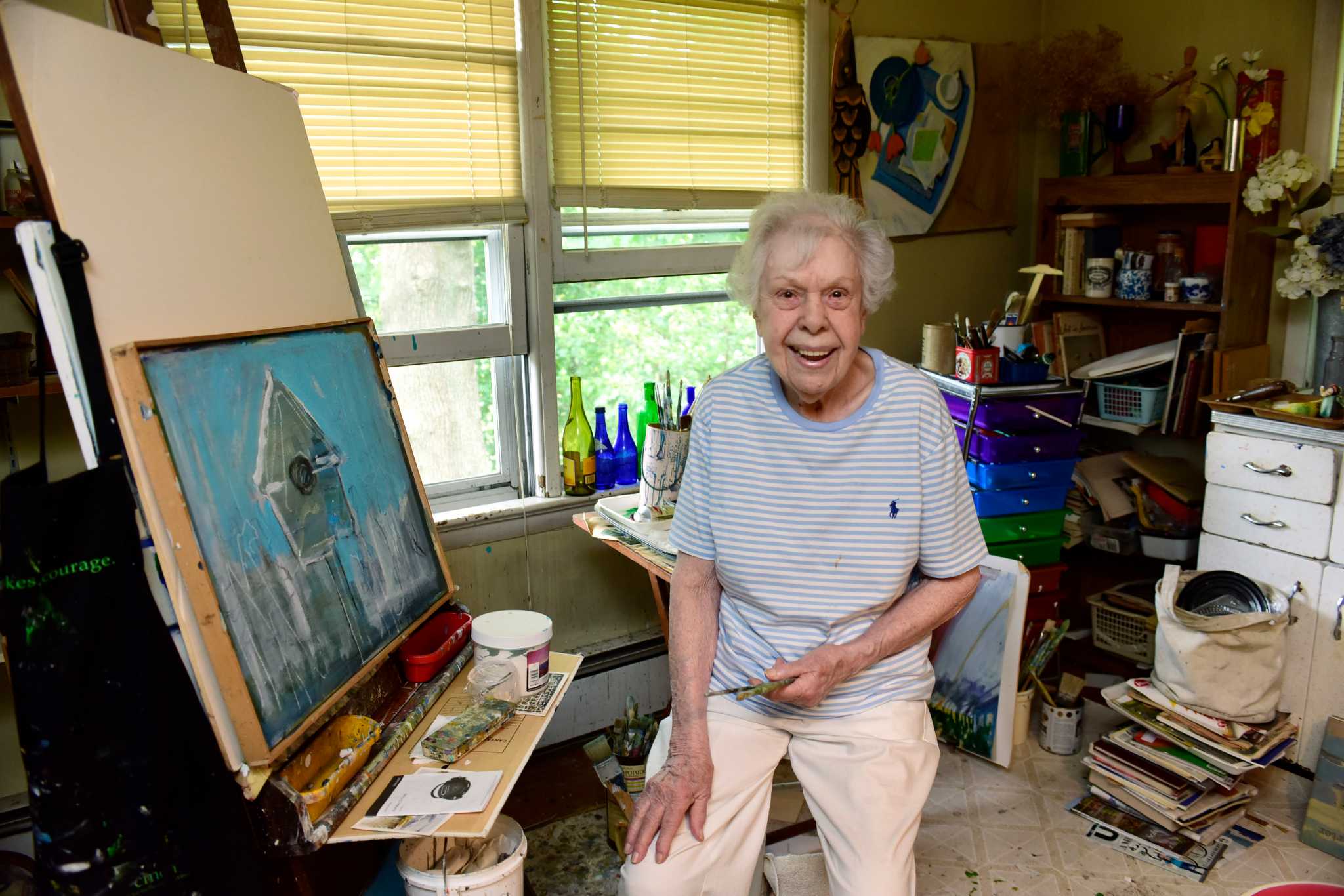 Norwalk artist Edith McLean is still painting at 94