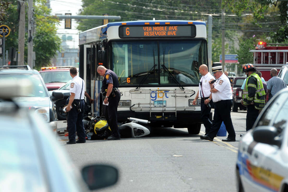 Man killed in Bridgeport motorcycle-bus crash identified