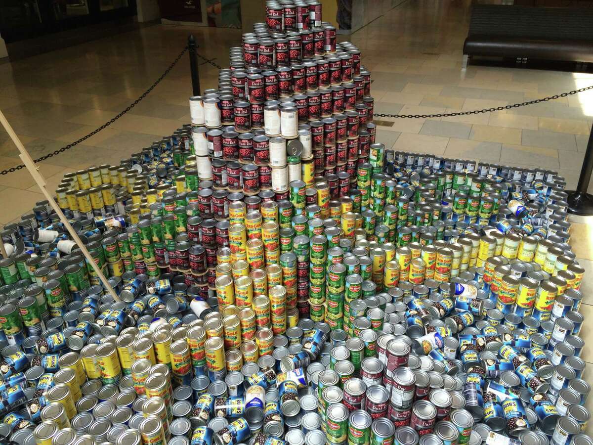 Koi-of-cans wins top prize at North Star Mall’s Canstruction