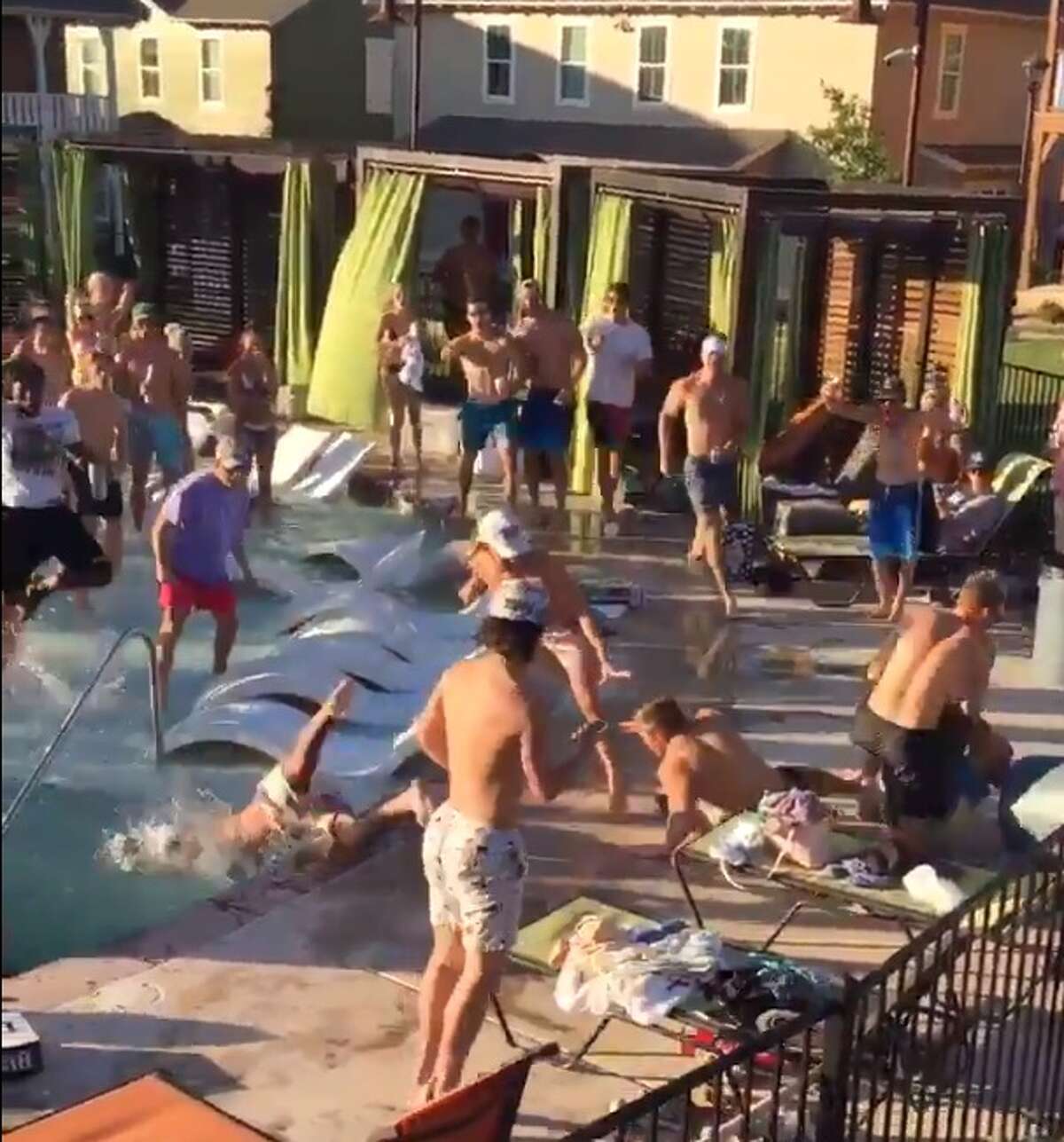 Video: College pool party brawl in San Marcos goes viral