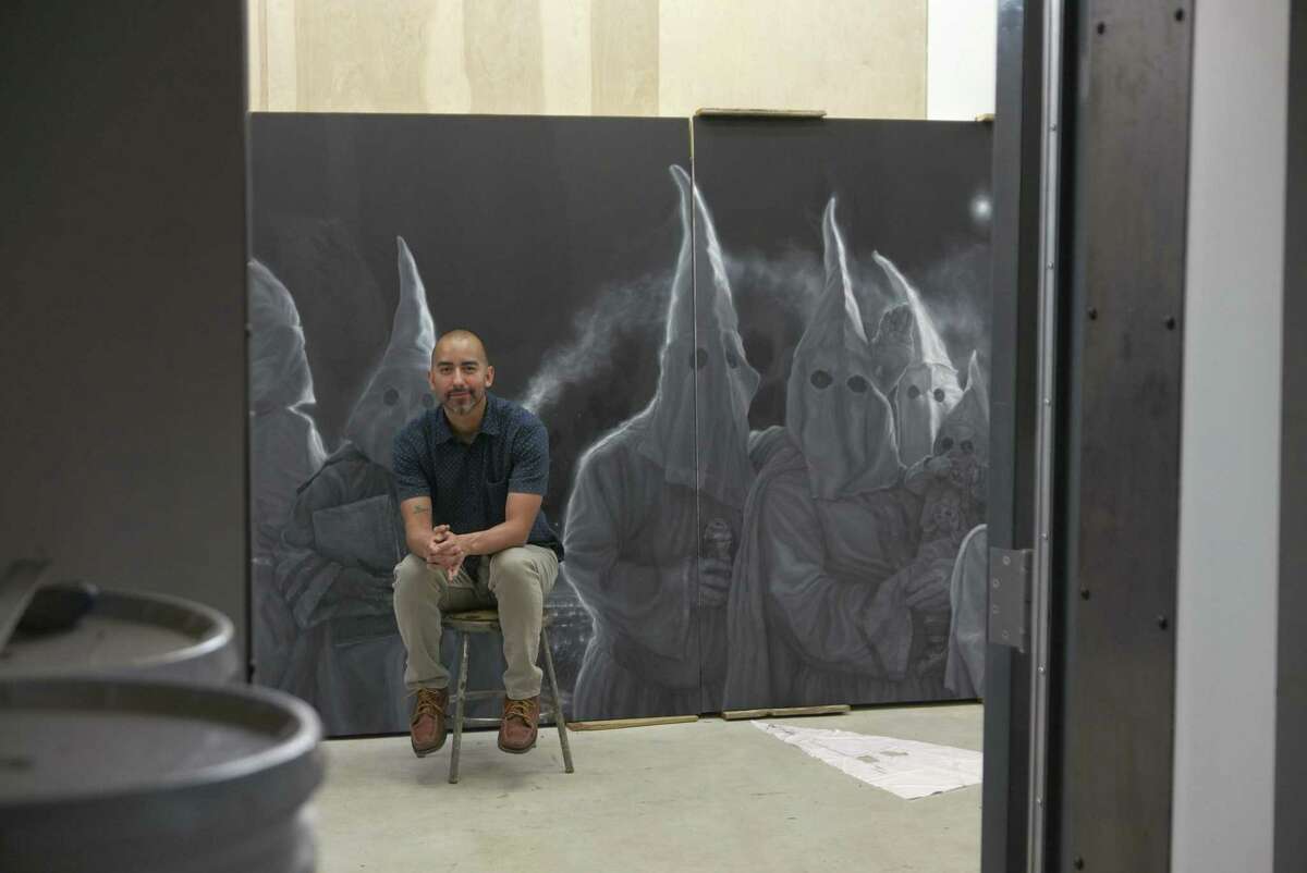 UT-Austin acquires San Antonio-native Vincent Valdez' massive Ku Klux ...