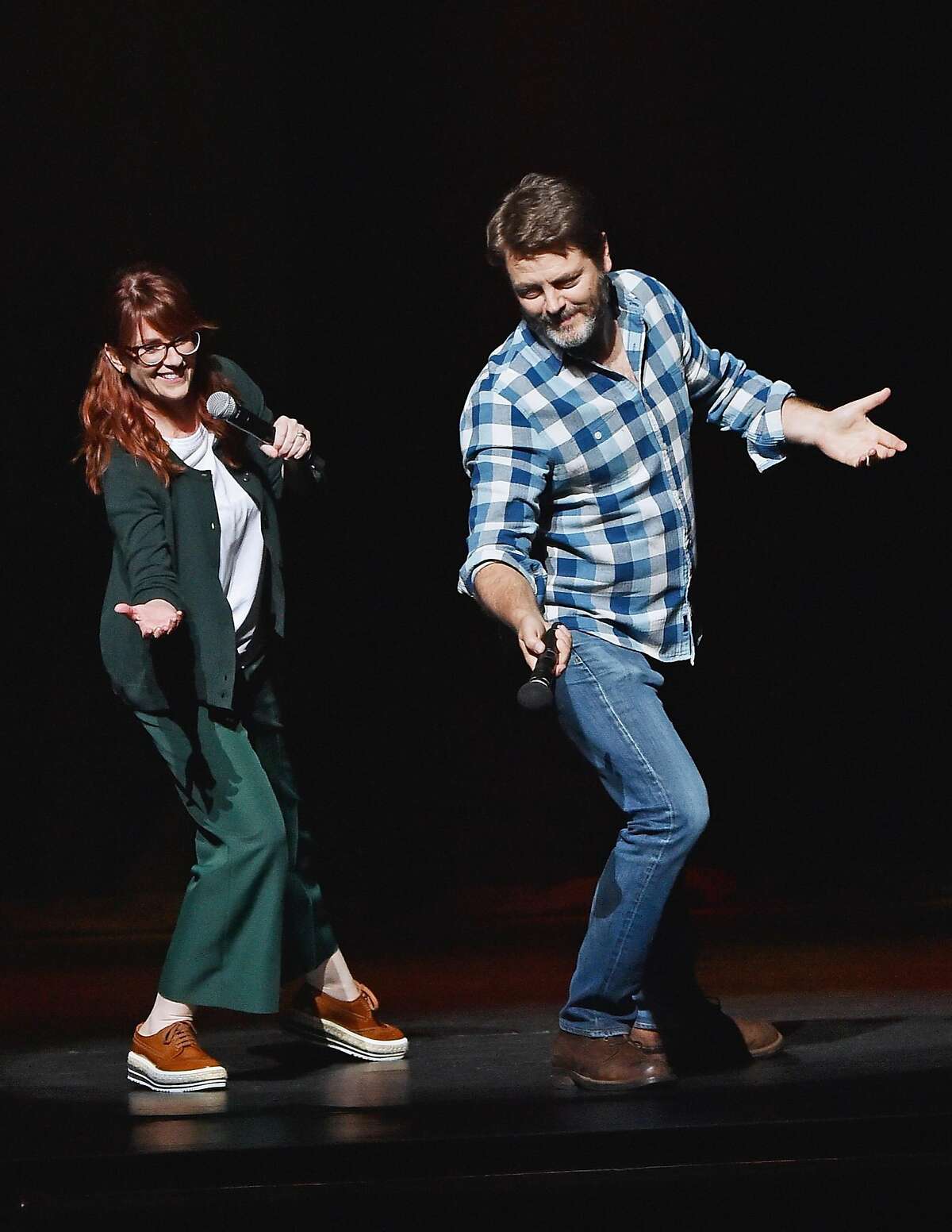 Megan Mullally, Nick Offerman return to the Bay Area