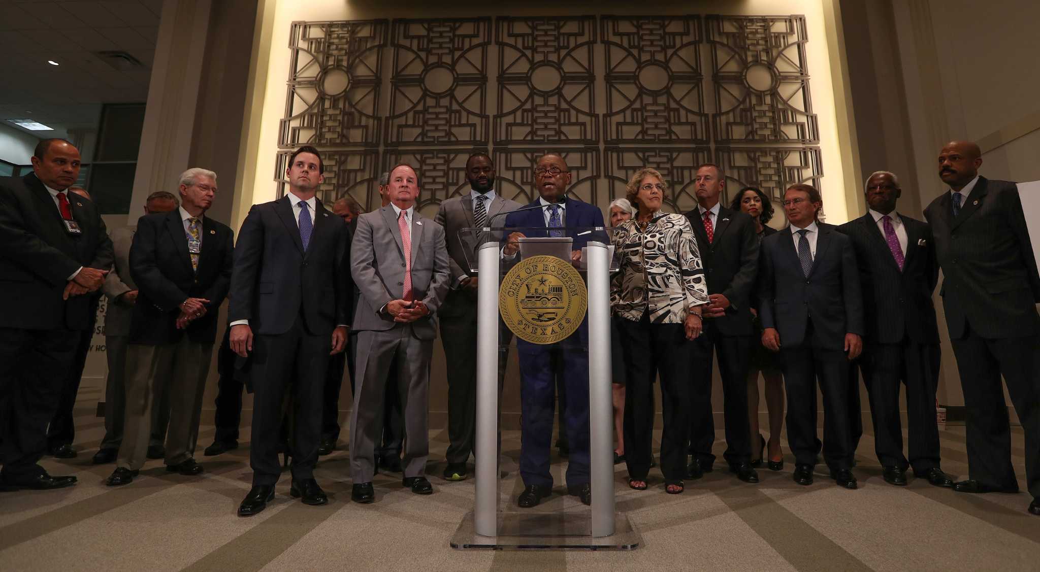 Houston mayor's expansive plans give way to financial focus in first year