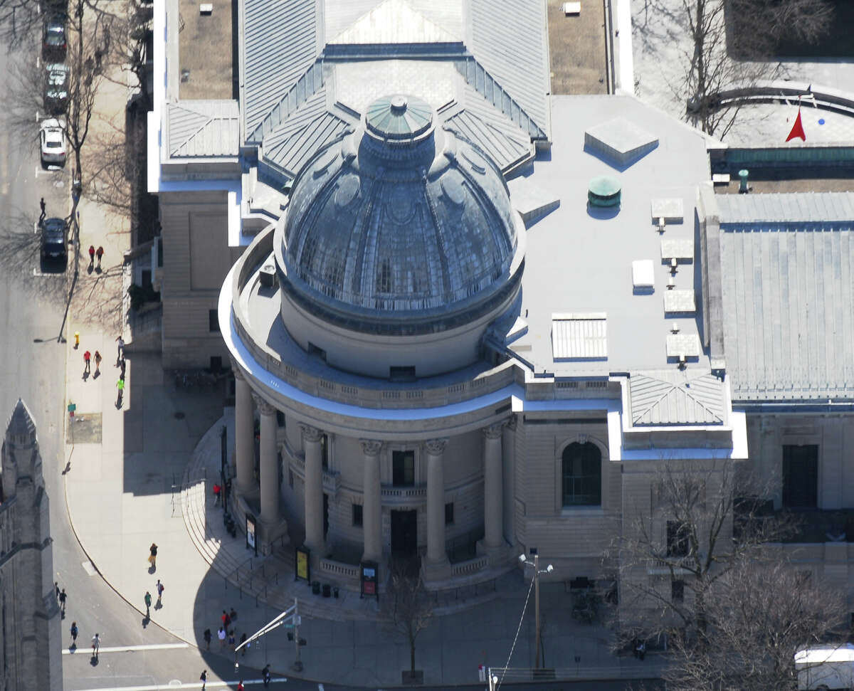 Late photographer's aerial images show CT from above