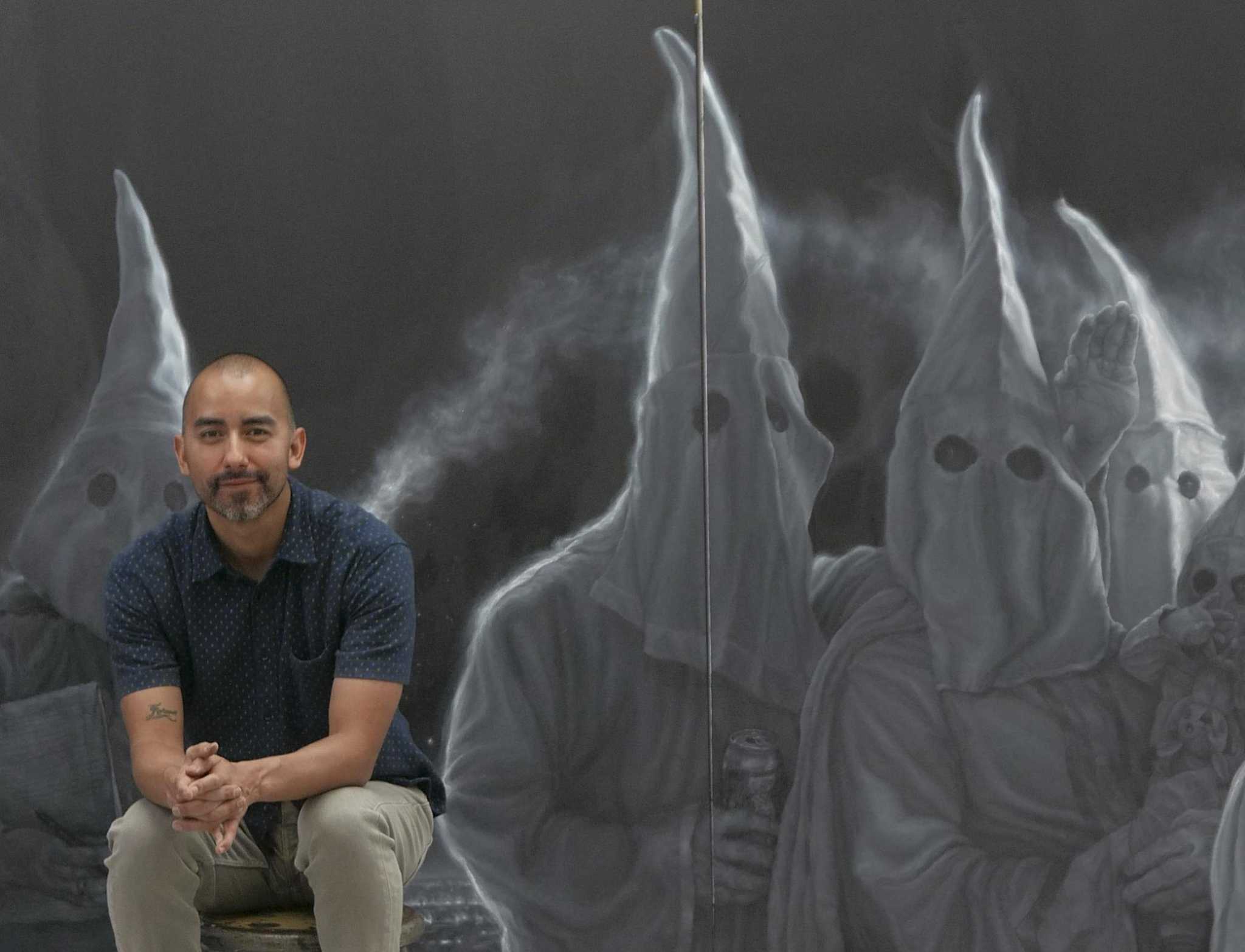 UT-Austin acquires San Antonio-native Vincent Valdez’ massive Ku Klux ...