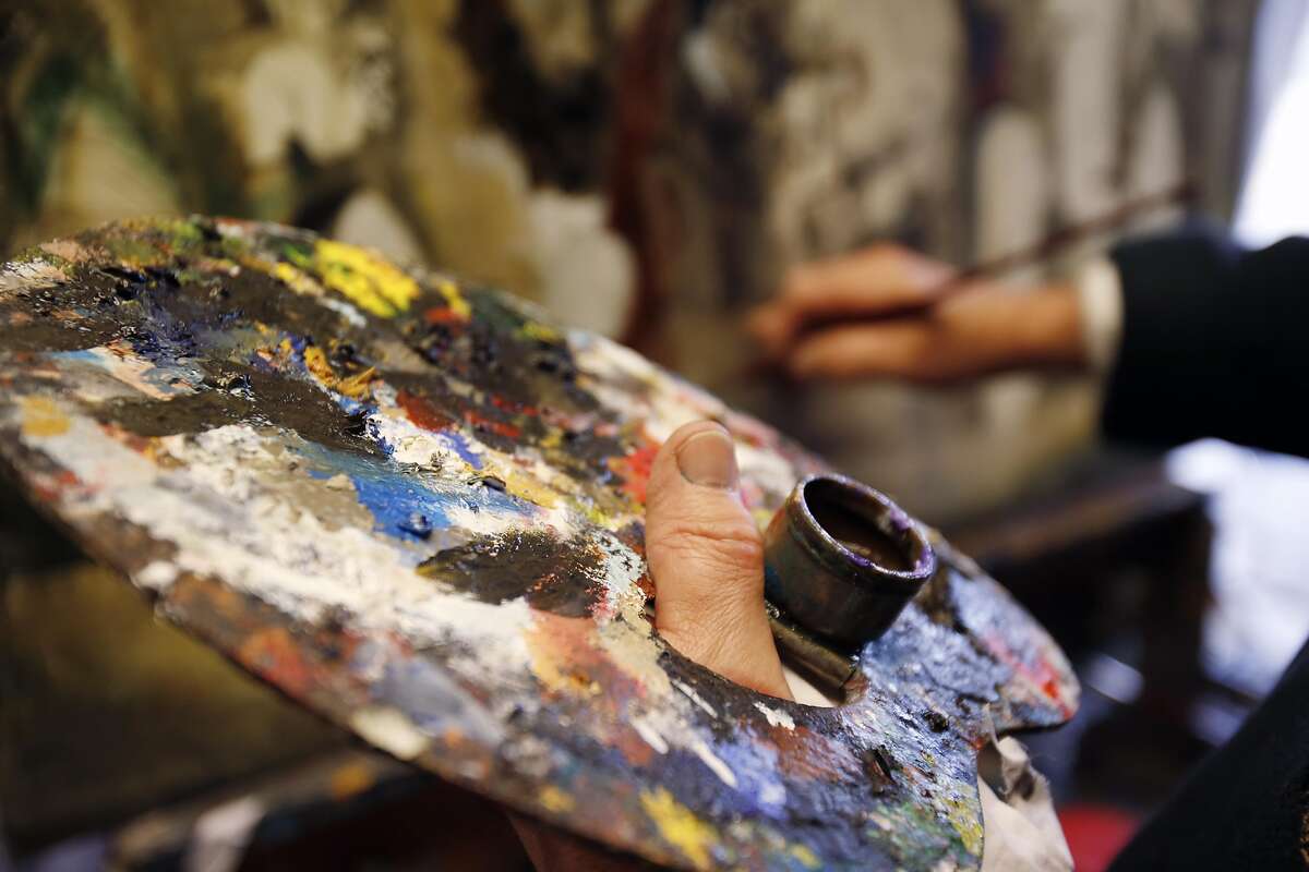 San Francisco artist, surrounded by art, constantly produces it