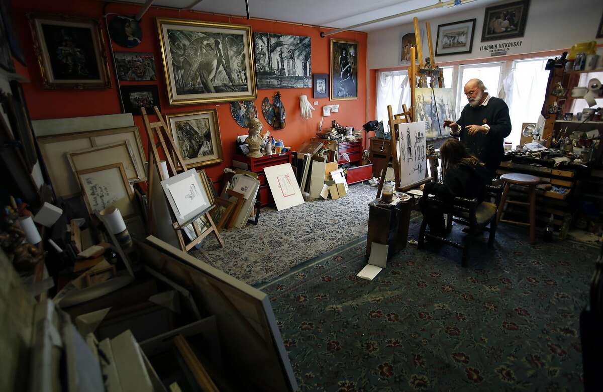 San Francisco artist, surrounded by art, constantly produces it