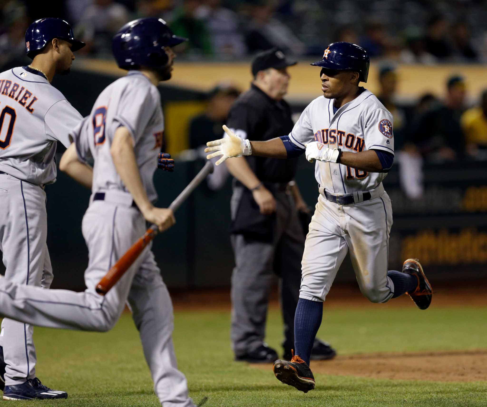 Tony Kemp makes most of limited at-bats as Astros take down Athletics