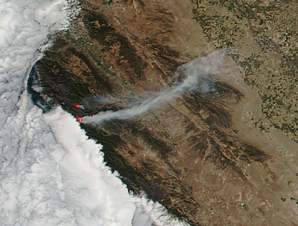NASA satellite image captures three major wildfires still burning in ...