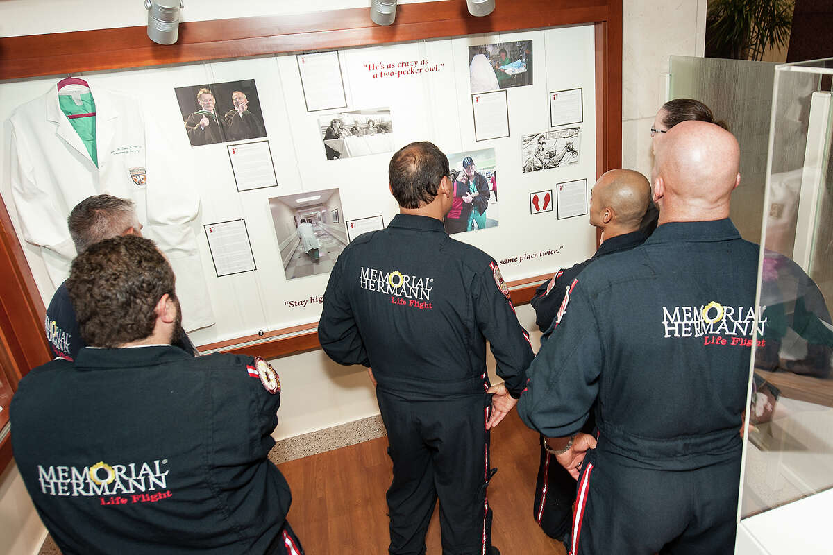 Images of famed trauma surgeon on display at Memorial Hermann hospital ...