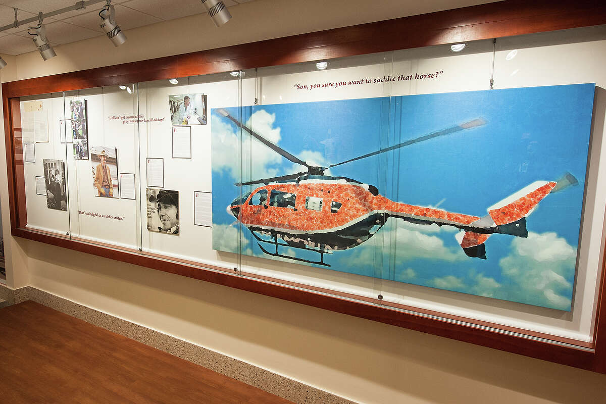 Images of famed trauma surgeon on display at Memorial Hermann hospital ...