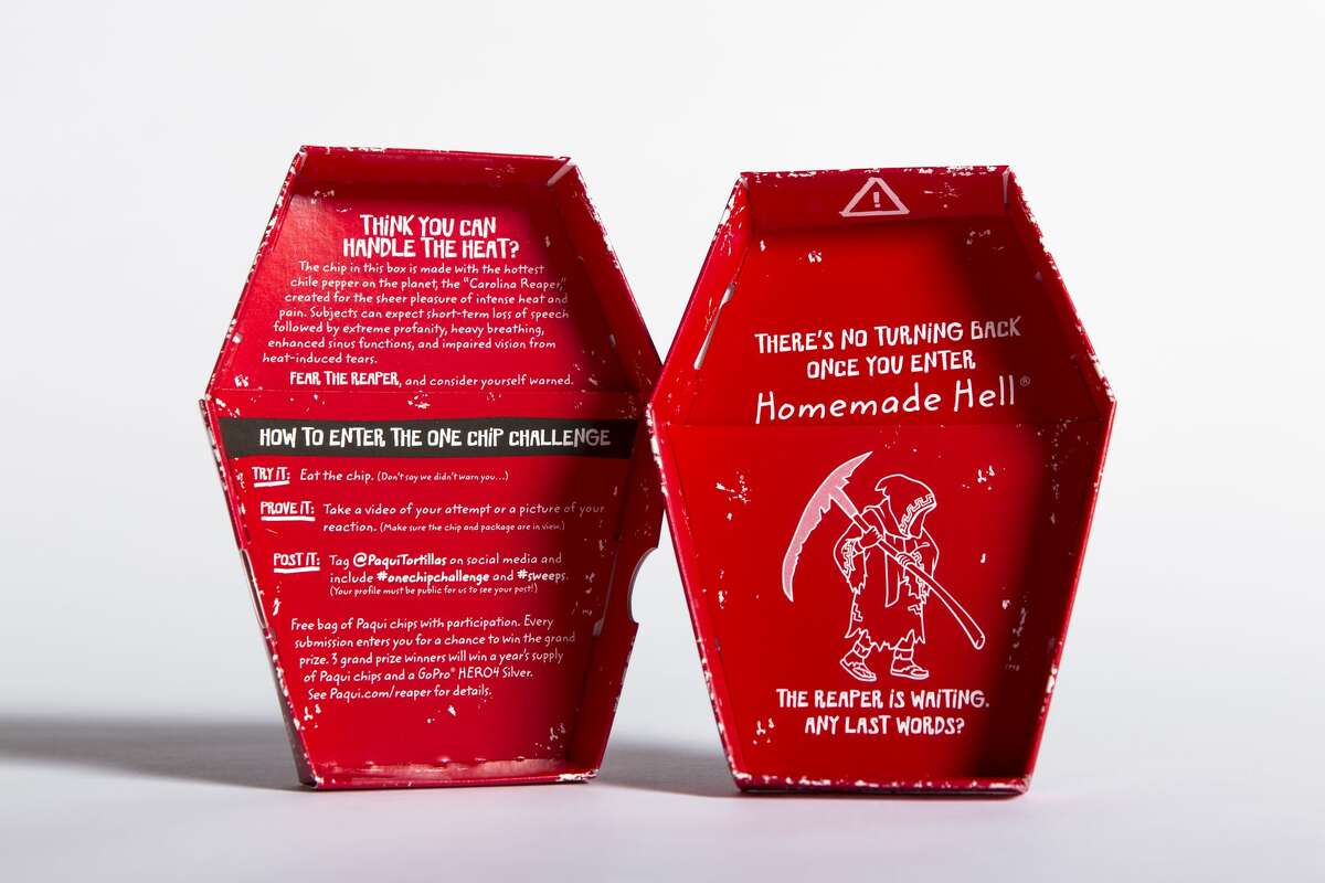 Spicy tortilla chip is so spicy it's sold as one, single chip inside a ...