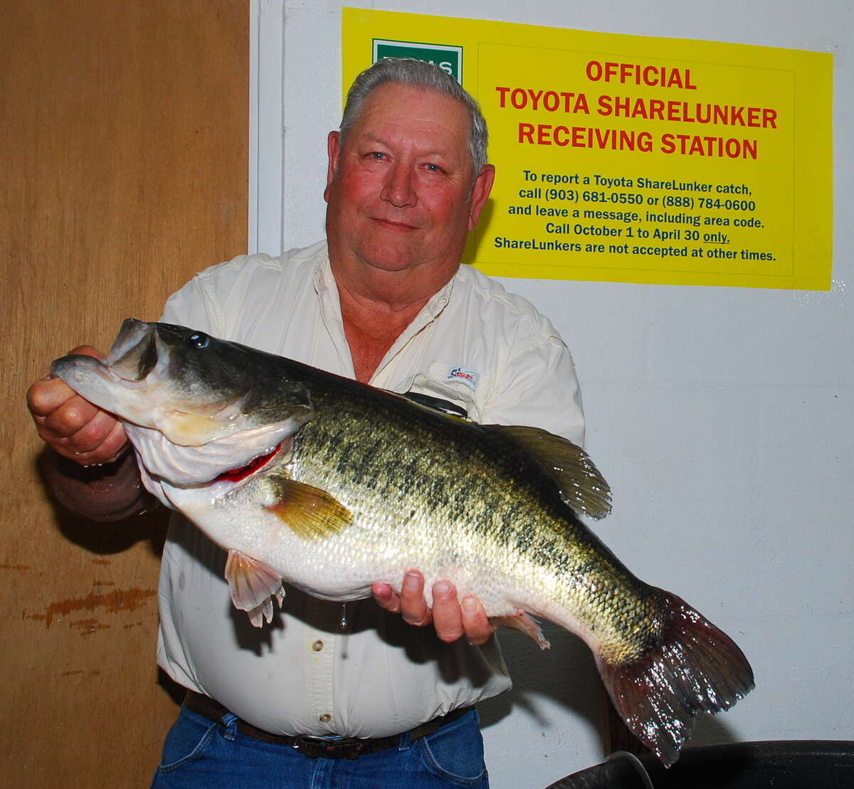 Photos of the biggest largemouth bass in Texas