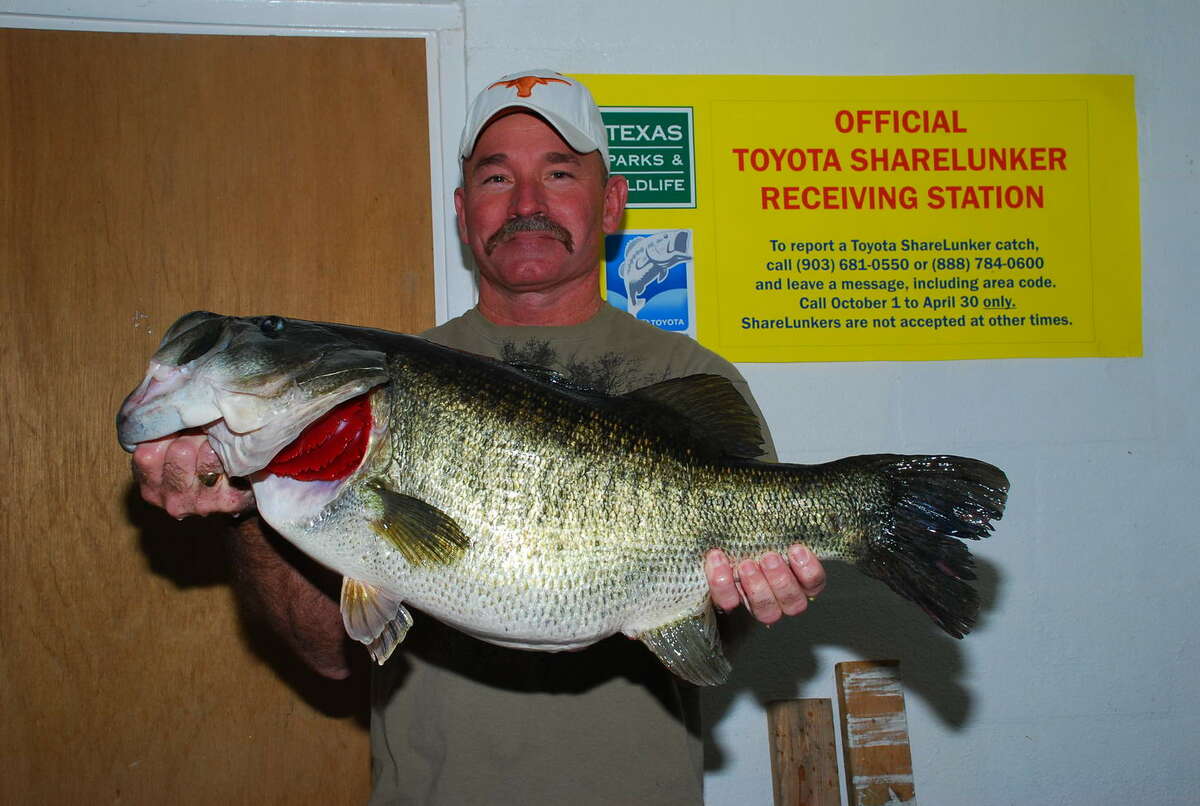 Photos of the biggest largemouth bass in Texas