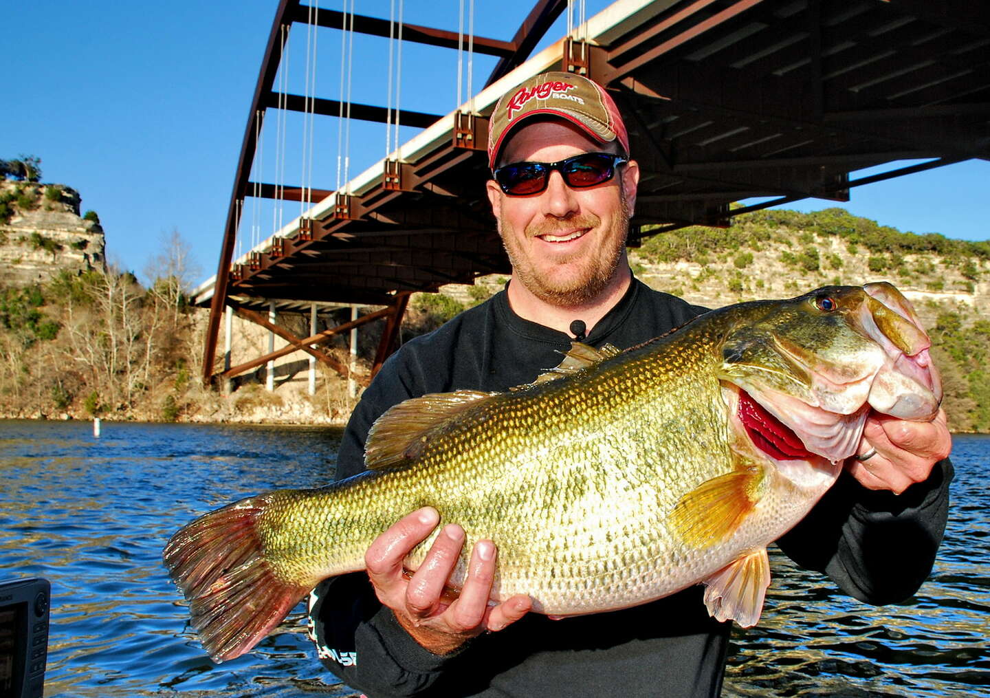 Photos of the biggest largemouth bass in Texas