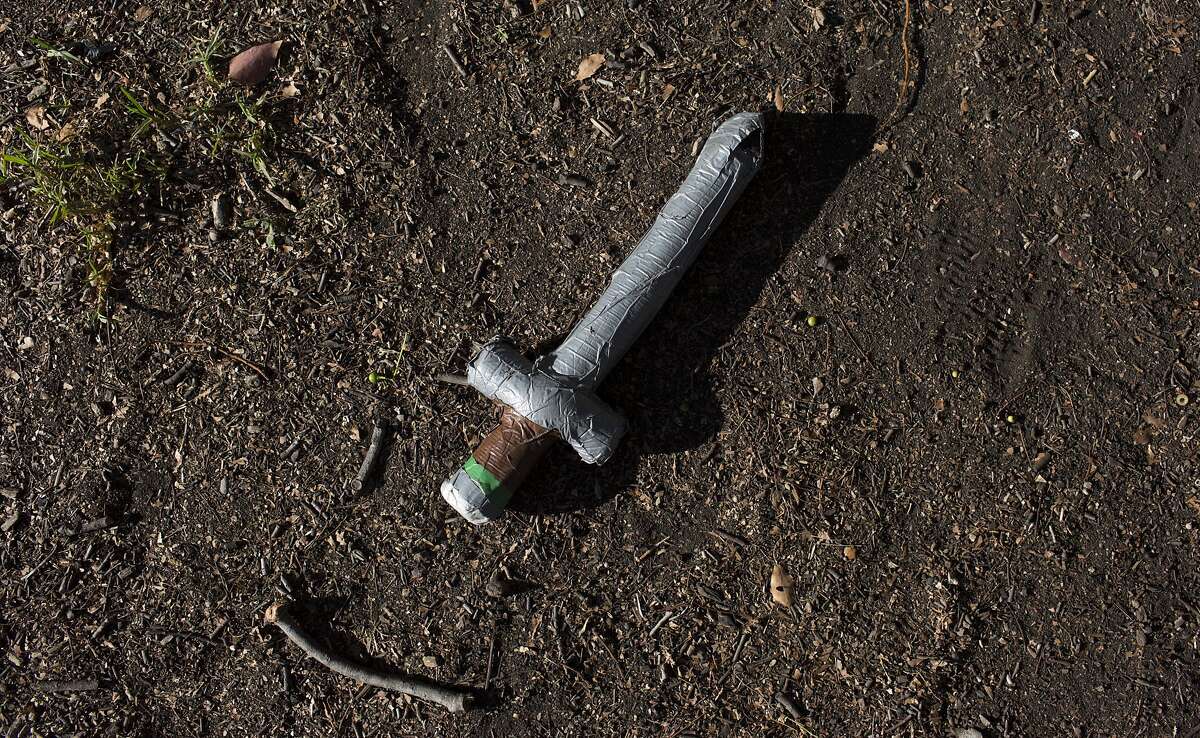 Kids LARP into action armed with foam weapons, imagination